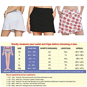 Cityoung Women Golf Skirt with Pockets Tennis Skirts with Shorts Pleated Skorts Skirts Causal Summer Running Activewear Pink S