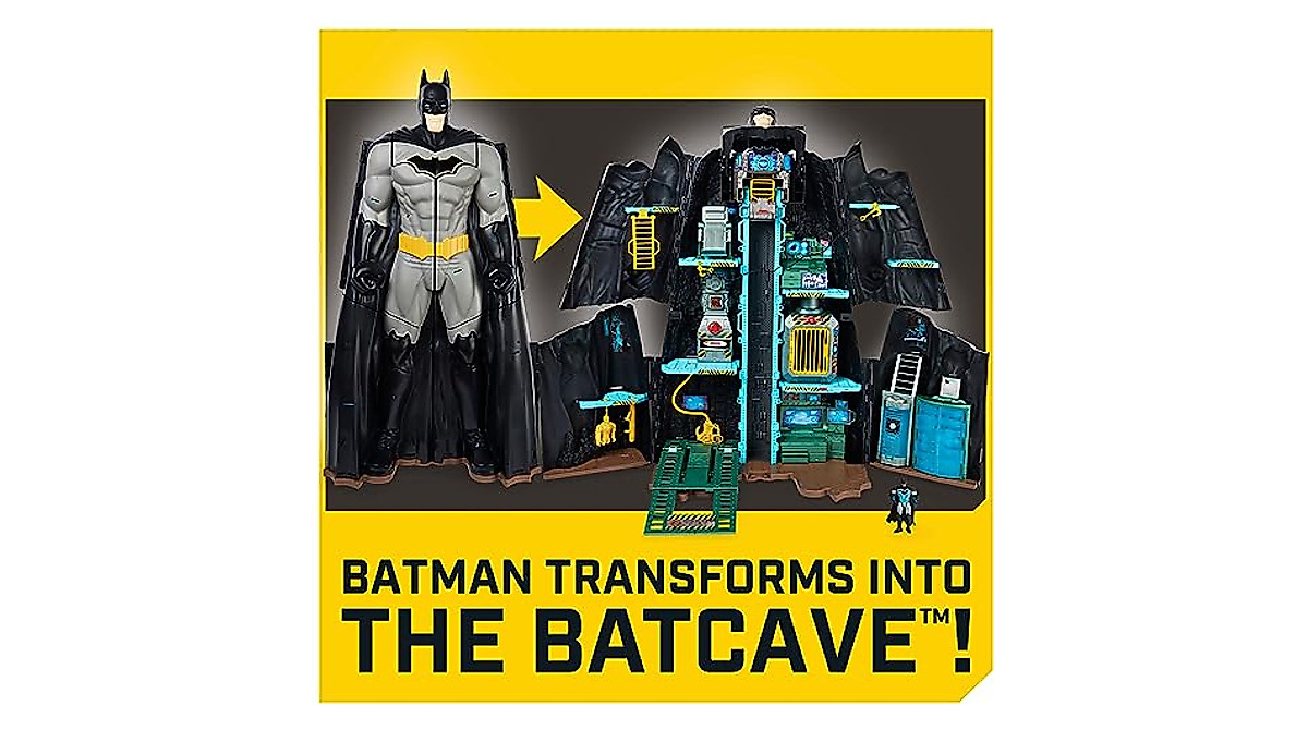 Batman Bat-Tech Batcave Playset with 4-Inch Batman Figure | Kids Toys