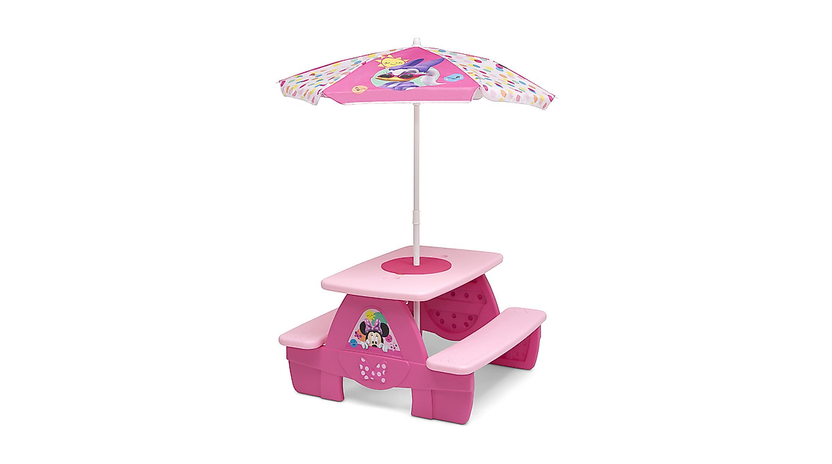 Minnie Mouse 4 Seat Activity Picnic Table & Toy Box