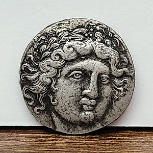 [Guardian of Leo] Apollo, The Sun god, Ancient Greek Silver Coin Epic Mythology Classic Retro Coin