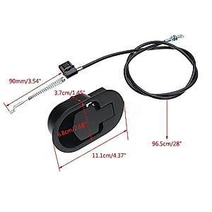 AnHuaYK Aluminum Alloy Black Switch Spring Cable, Sofa and Chair Matching Furniture Hardware Accessories Durable Recliner Repair Setï¼ˆblackï¼‰