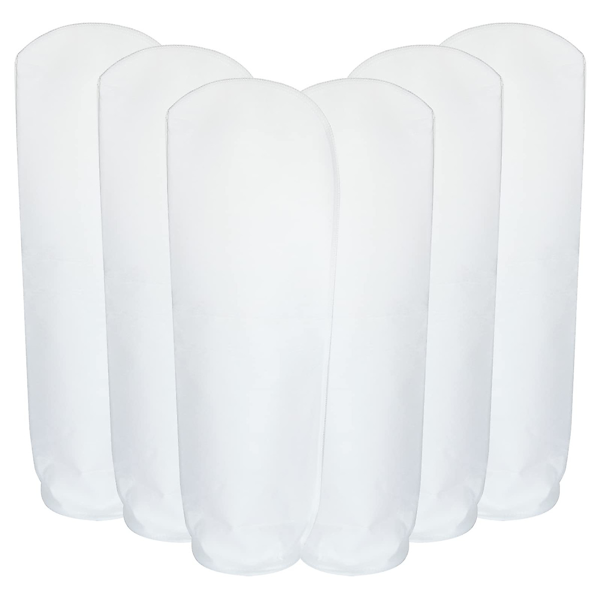 6 Pack Filter Socks 7 Inch Ring by 32 Inch Long 50 Micron Filter Bag, Felt Filter Socks for Aquarium, Industry, Chemical, Water Liquid Filter Bags
