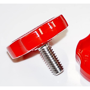 5/16-18 x 3/4" Rosette Thumb Screw Thumb Screws Thumbscrew Stainless Steel Clamping Knobs Red (8)