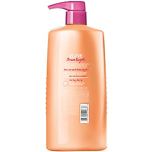 L'Oreal Paris Elvive Dream Lengths Restoring Shampoo With Fine Castor Oil and Vitamins B3 and B5 for Long, Damaged Hair, Visibly Repairs Damage Without Weighdown With System, 28 Fl Ounce