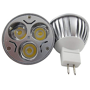 MR16 3W LED Bulbs MR16 3W 12V Warm White 2700K Not Dimmable 60 Degree Beam Angle LED Spotlight Bulbs for Landscape Recessed Lighting,35W Halogen Bulbs Equivalent,6 Pack