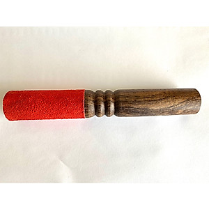 F771 Suede Leather covered Hard Wood Striker/mallet for Tibetan Singing Bowl Hand Made in Nepal