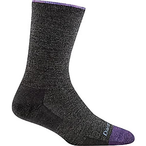 Darn Tough Women's Solid Basic Crew Lightweight Sock (Style 6012) - Charcoal, Medium