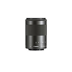 Canon EF-M 55-200mm f/4.5-6.3 Image Stabilization STM Lens (Black) International Version (No Warranty)