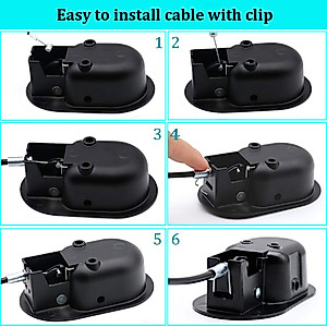 ttmagic Universal Metal Sofa Chair Recliner Release Pull Handle Replacement Part, Fits Ashley Lazy Boy and Most Recliner Sofa Brand, Recliner Handle Size 4.3" x 2.6"