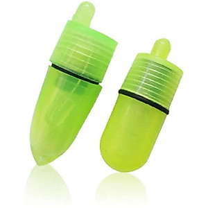 LIOOBO Fishing Rod Alarm Bells with Light Luminous Fishing Bite Alarm Waterproof Squid Bell 48 Sets