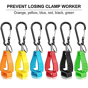 NANHONG 16 Pieces glove clips for work Glove Holder Clip, Construction Worker for Glasses Helmets Glove Grabber Clip