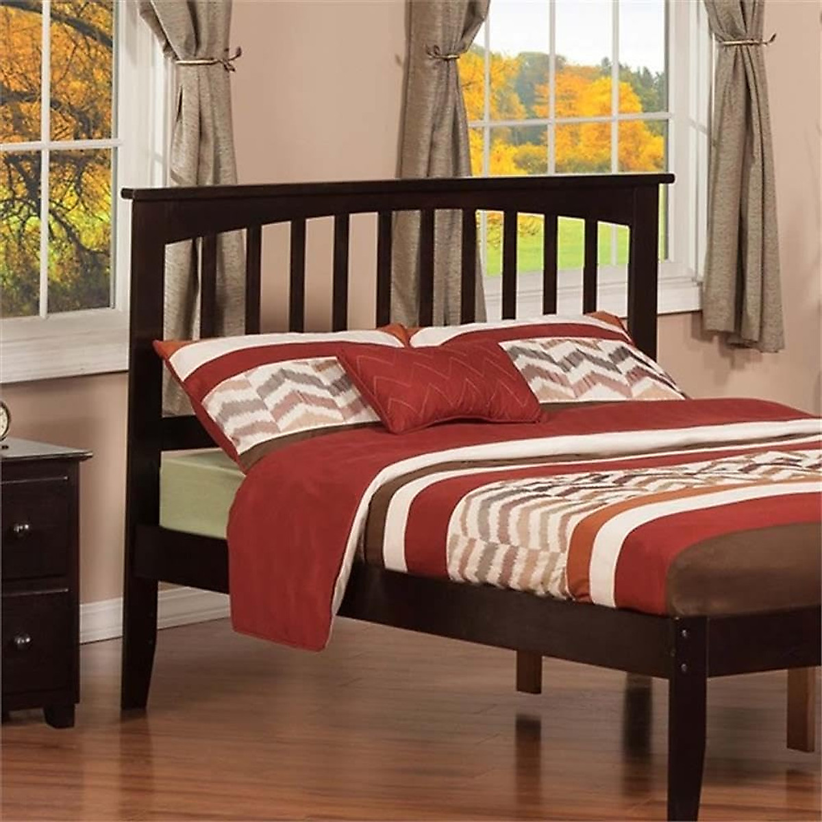 Leo & Lacey Full Spindle Headboard in Espresso