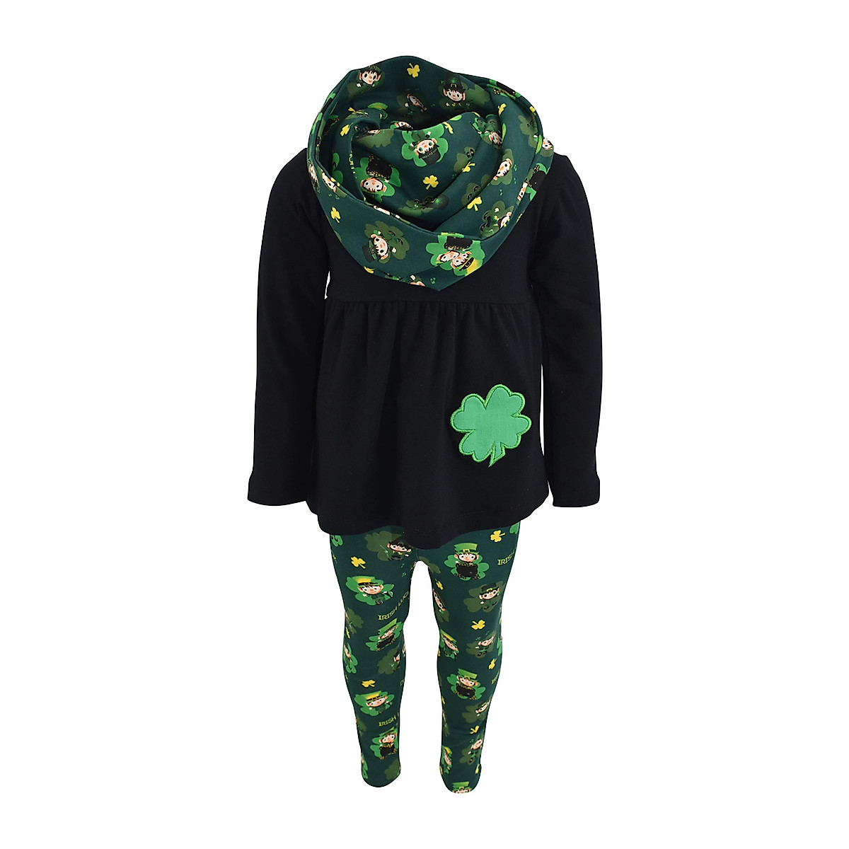 Unique Baby Girls St. Patrick's Day Leprechaun 3pc Legging Set (5)