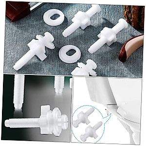 4pcs Toilet Screw Toilet Seat Accessory Toilet Seat Lid Fixing Screw Toilet Seat Cover Fixing Screw Toilet Seat Lid Screw Replacement Toilet Cover Screw Replacement