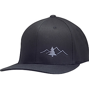 LINDO - Flex/Stretch Band Pro Back Style Hat - The Great Outdoors (Black w/Graphite: L/XL)