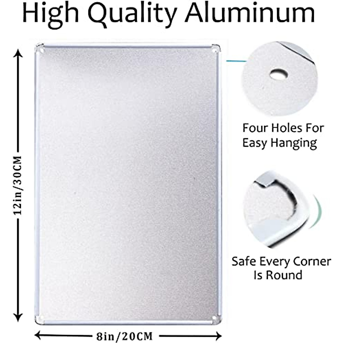 Indoor Signs Metal Sign Aluminum Sign 8x12 inch, Exit (Red Background) Emergency Exit, Suitable for Your bar, Cafe, Restaurant, Kitchen, Swimming Pool, Hotel, Club, Garage etc