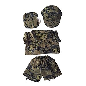 Special Forces Camos Outfit Teddy Bear Clothes Fits Most 14" - 18" Build-a-bear and Make Your Own Stuffed Animals