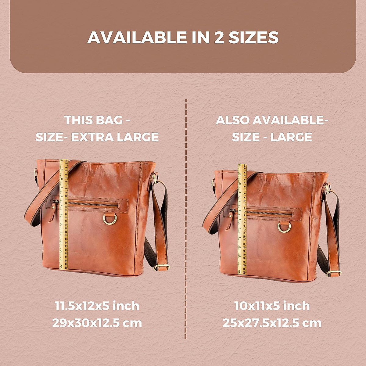 Genuine Leather Shoulder Crossbody Bags for Women Trendy, Adjustable Strap Large Crossbody Saddle Bag, Travel Handbag, Women's Leather Purses and Handbags, Brown Cross body Purse Phone Wallet