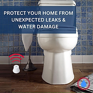 Flood Buzz Water Leak Alarm; Water Leak Detector for Homes and Businesses; Reusable with Factory Installed Battery - 6 Pack