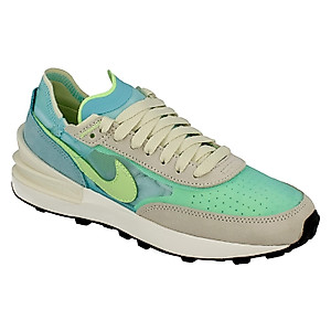 Nike Womens WMNS Waffle One DC2533 401 Bleached Aqua/Lime - Size 7.5W