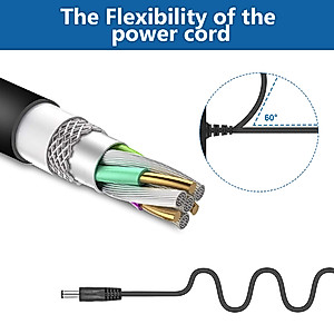 PK Power PW-CT-9V DC Power Adapter –Minimize Need to Change Batteries on Pedalboard and Other Devices Requiring 9V – 1000mA Max Current – Center Negative with 6.6FT Cord Power Supply