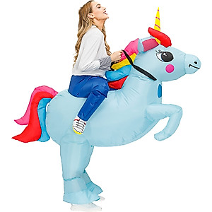 KOOY Inflatable Costume Adult,Inflatable Halloween Costumes,Unicorn costume adult,adult halloween costume women,Blow up Costumes