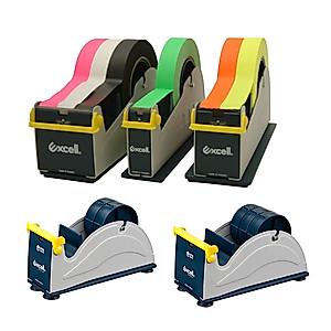 excell EX-17/3IN JVCC EX-17 Steel Desk Top Tape Dispenser: 3" wide, Blue/Grey