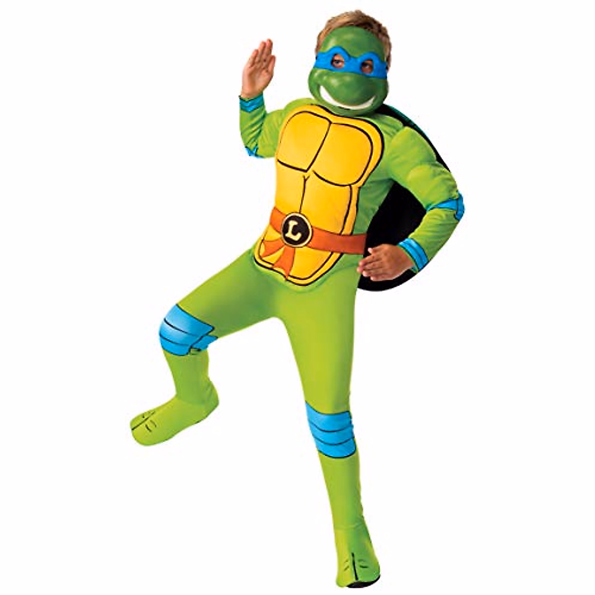 Rubie's Boy's Nickelodeon Retro Classic Teenage Mutant Ninja Turtles Leonardo Costume, Small, Green/Blue