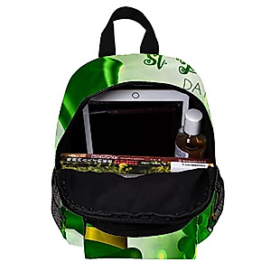 suojapuku Small Backpack,Mini Backpack Lightweight Backpack,st. patricks day leaf Printing Small Daypack Travel Rucksack