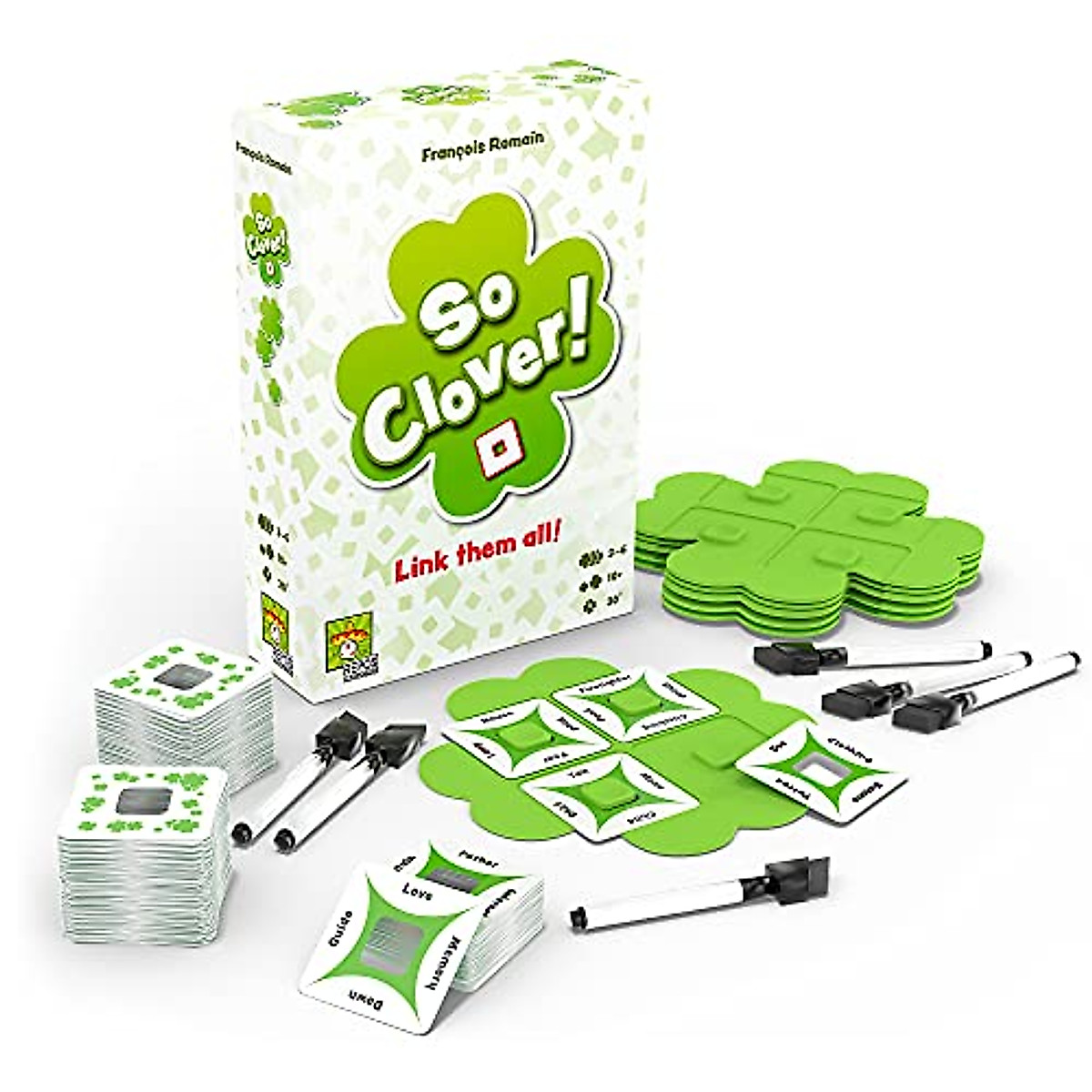So Clover! Cooperative Word Association Board Game for Ages 10+, 3-6 Players, 30 Min Playtime by Repos Production