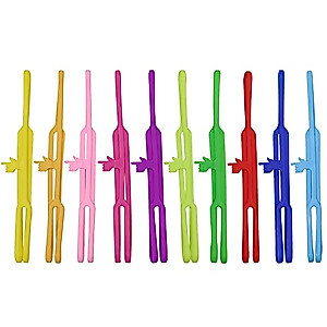 10 Pieces Finger Elastic Bookmark, Silicone Finger Point Bookmarks, Lovely Book Marker Strap with Various Colors for Office Supplies, School Supplies, Books Lovers