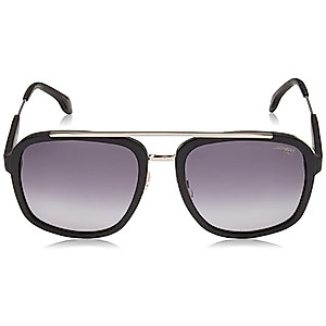 Carrera Men's CA133/S Pilot Sunglasses, Matte Black Ruthenium/Dark Gray Gradient, 57 mm