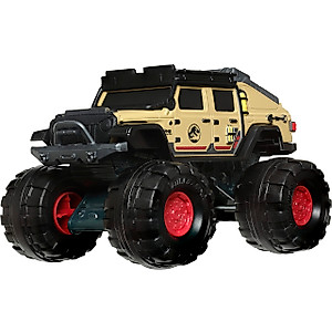 Matchbox Jurassic World Dominion Jeep Gladiator 1:24-Scale Truck with Large Wheels, Toy and Car Collectible for Dinosaur Fans
