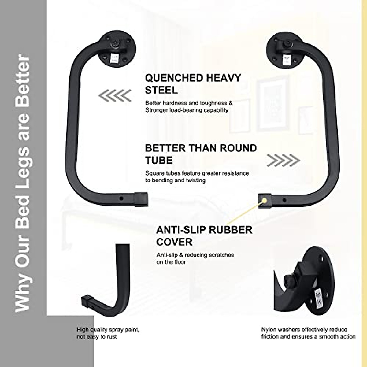 TOPOWN 2-Sets Murphy Bed Kit DIY Kit for Murphy Full-Size Bed Vertical Murphy Bed Hardware Kit for Folding Cabinet Wall Bed DIY Murphy Bed Kit Murphy Bed Hardware Bed Hardware(Full-Size, Vertica