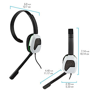 PDP Xbox One Afterglow LVL 1 Chat Headset 048-040-NA-WH, White