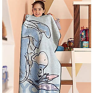 Disney Winnie The Pooh Eeyore Handstand Micro Raschel Fleece Throw Blanket 48" x 60"