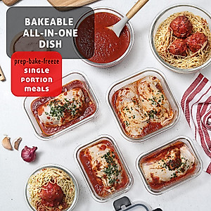 Nestl 24pc (12 Airtight, Freezer Safe Food Storage Containers and 12 Lids), Pantry Kitchen Storage Containers, Glass Meal Prep Container for Lunch, Glass Storage Containers with Lids Black