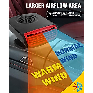 Car Heater, 12V Portable Car Heater, Portable Car Heater That Plugs into Cigarette Lighter for Car