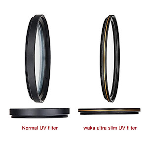 waka 77mm MC UV Filter - Ultra Slim 16 Layers Multi Coated Ultraviolet Protection Lens Filter for Canon Nikon Sony DSLR Camera Lens