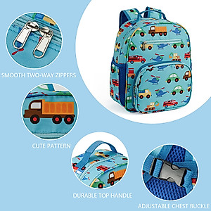 Telena Kids Backpack for Boys Girls, Cute Water Resistant Toddler Preschool Backpack with Adjustable Padded Straps, Pink Rainbow