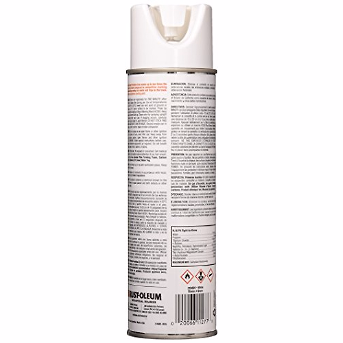 Rust-Oleum 203039 17 oz Industrial Choice Precision Line Inverted Marking Spray Paint, White