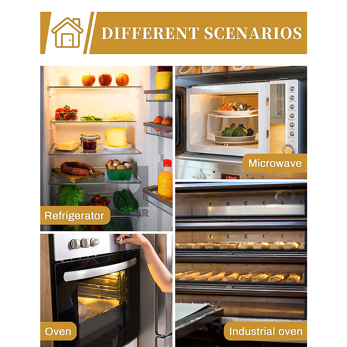 DORESshop Appliance Bulb, 40W Microwave Light Bulbs Under Hood, T8 E17 Stove Light Bulbs Under Hood, Under Microwave Light Bulb, Refrigerator Light Bulb, Lava Lamp Light Bulb, Oven Light Bulb, 2 Pack