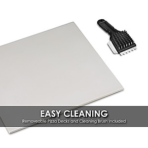 Waring Commercial WPO350 Medium-Duty Double Deck Pizza Ovens for Pizza up to 14" diamater, Ceramic Deck, 240V, 3500W, 6-20 Phase Plug