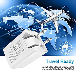 [Apple MFi Certified] iPhone Charger, Stuffcool Dual Port Wall Charger with Foldable Plug & 2 Pack 6FT Lightning Cable Fast Charging Data Sync Transfer Cord Compatible with iPhone 12/11/XS/XR/X 8/iPad