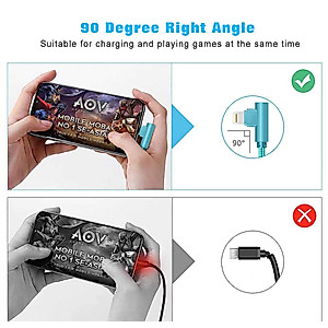 Jeercor Lightning Cable 10FT MFi Certified iPhone Charger 90 Degree Nylon Braided Fast Charging Long for iPhone 12/12pro/11/11pro/XS/MAX/XR/X/8P/8/7P/7/6（3-Pack）