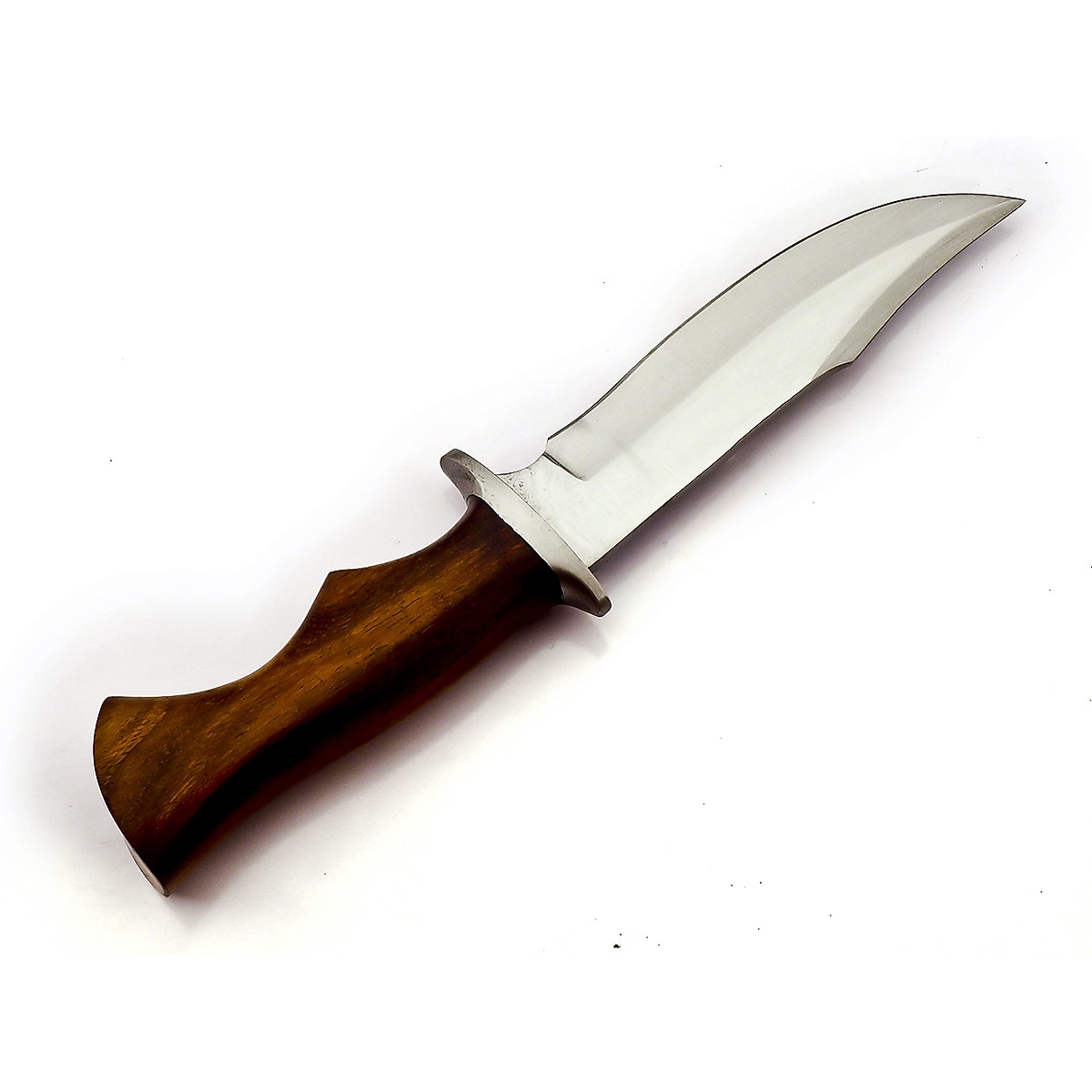 Nooraki - 12" Premium Handmade 440c Stainless Steel Bowie knife with leather sheath Razor Sharp, Multipurpose Knife with Rose Wood Handle for Everyday Carry, Camping, Hunting