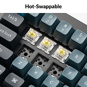 Keychron Q2 Pro Full Metal RGB QMK/VIA Wireless Bluetooth Custom Mechanical Keyboard, Programmable Knob KSA Double-Shot PBT Keycaps, Hot-Swappable K Pro Banana Switches for Mac Windows Linux - Black