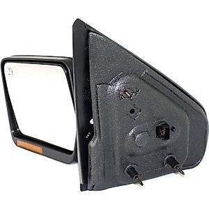 Kool Vue Left Power Heated Door Mirror Compatible With Ford F-150 2007-2008 Power Fold With Signal Light, Memory & Puddle Lamp Paintable