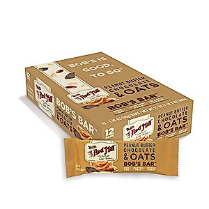 Bob's Red Mill Peanut Butter Chocolate and Oats Bob's Bar, 21.12 Ounce (Pack of 12)