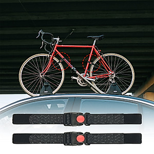 Cosmos 2 Pcs Bike Wheel Stabilizer Straps Anti-Slip Adjustable Fastening Tie Down Straps Reusable Versatile Hook & Loop Securing Straps
